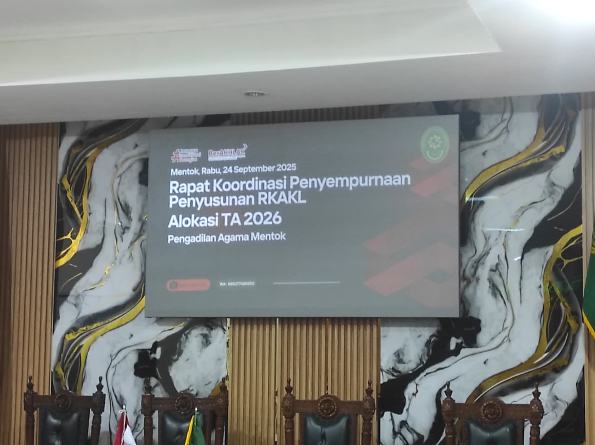 Pengadilan Agama Mentok Gelar Rapat Koordinasi Penyempurnaan Penyusunan ...