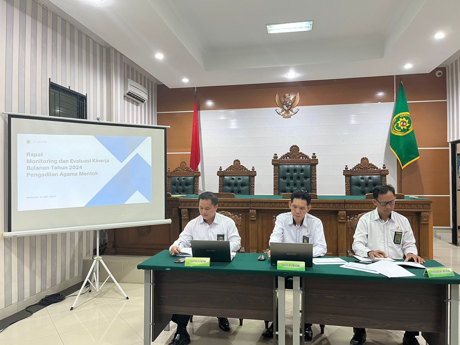 MONITORING DAN EVALUASI KINERJA BULANAN TAHUN 2024